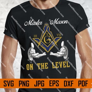 Master Mason III V VII on the Level Masonic - Great Masons Design *SVG ...