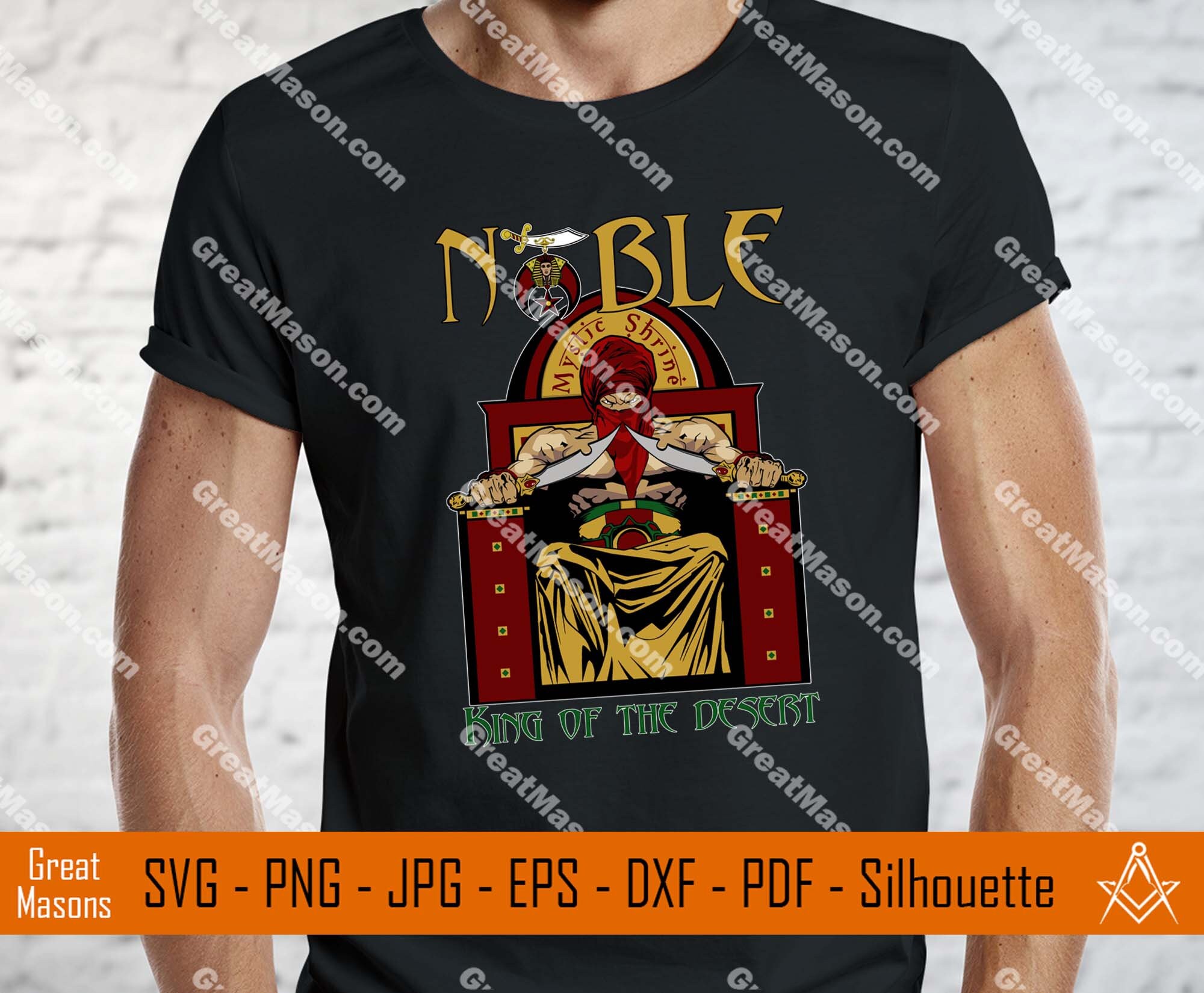 Noble Mystic Shrine King of the Desert Shriner AEAONMS Freemason AAONMS ...