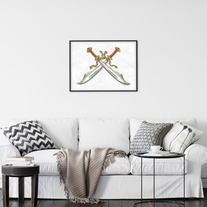 SHRINER SCIMITAR SWORD 3D Art Noble Mystic Shrine- Freemasonry Art ...