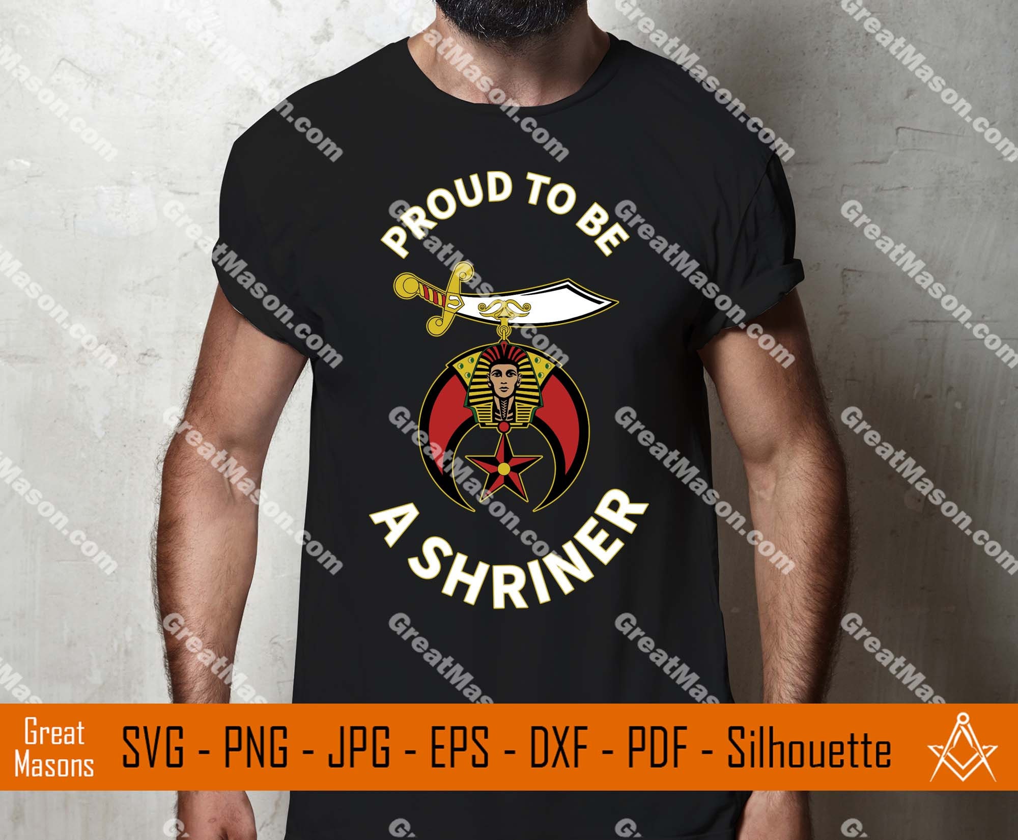 Proud to Be A Shriner Logo Symbol Masonic Pharaoh Nobles Shrine ...
