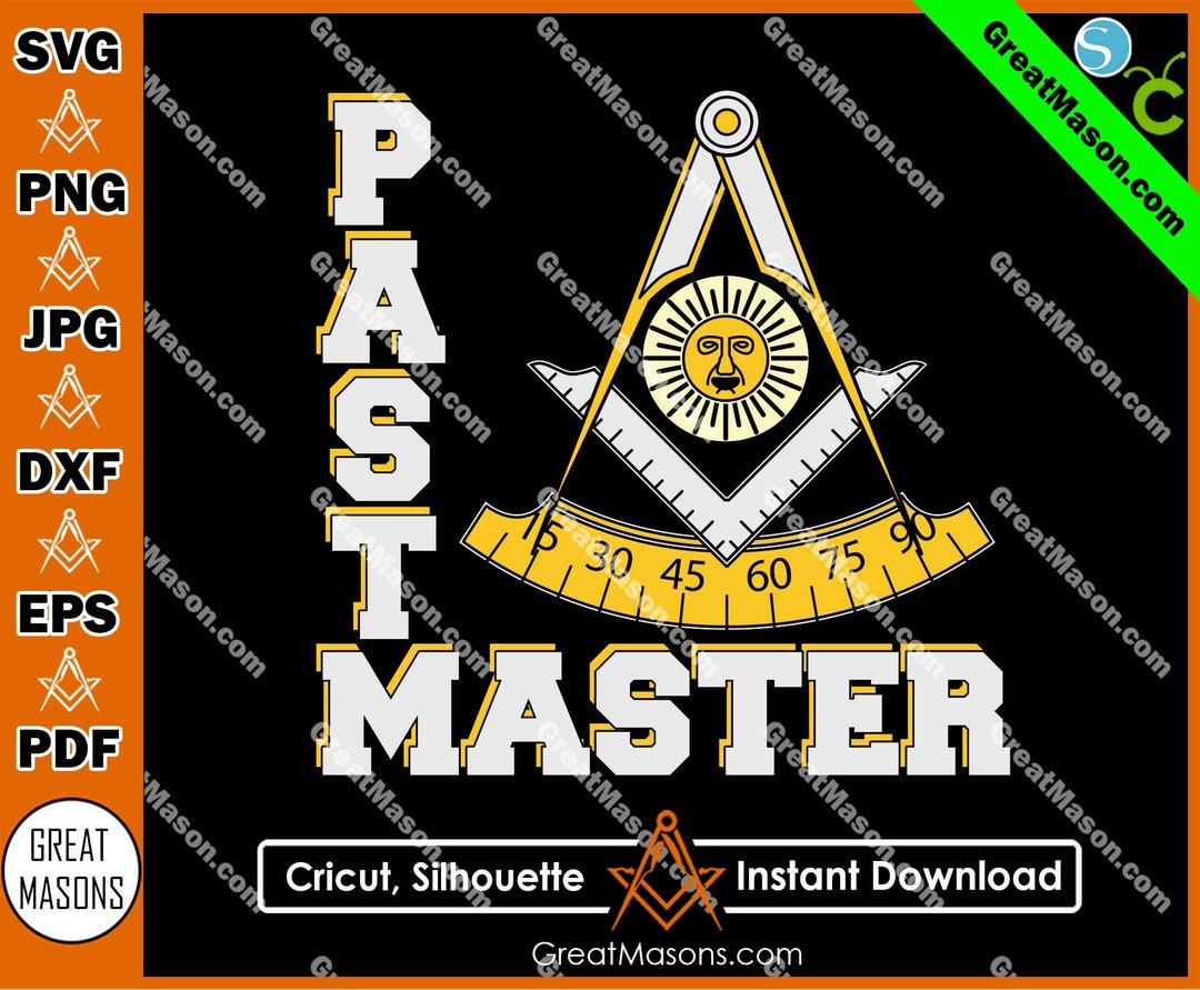 Mason Past Master Wisdom Leadership Freemasons Symbol SVG File - Great ...