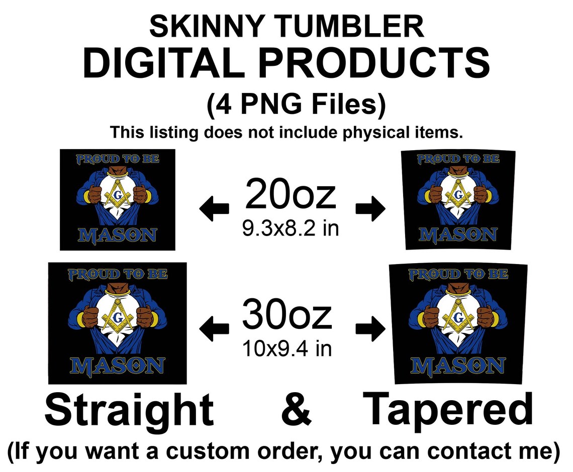 Proud to Be A Mason Super Mason Tear Shirt off 20oz 30oz - Etsy