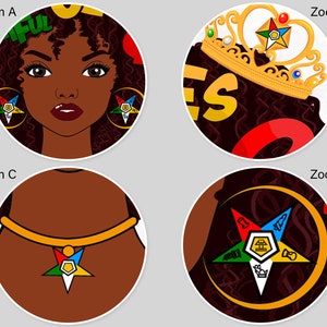 Beautiful OES Queen Crown FATAL Order of the Eastern Star Sisterhood ...