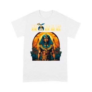 Noble Shriner Pharaoh King Tutankhamun Pyramids T Shirt MS230728_09 - Etsy