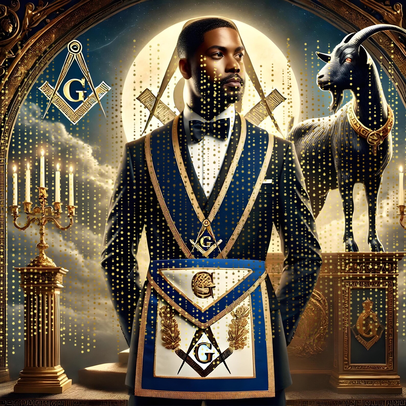 Masonic Goat Rider, Masonic PNG, Mason, Fraternity, Brotherhood, Prince ...