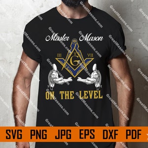 Master Mason III V VII on the Level Masonic - Great Masons Design *SVG ...