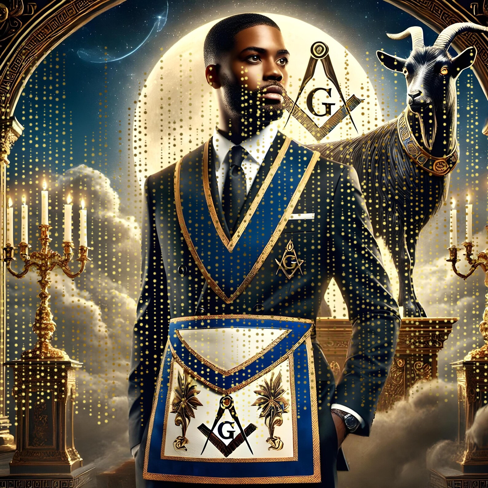 Masonic Goat Rider, Masonic PNG, Mason, Fraternity, Brotherhood, Prince ...