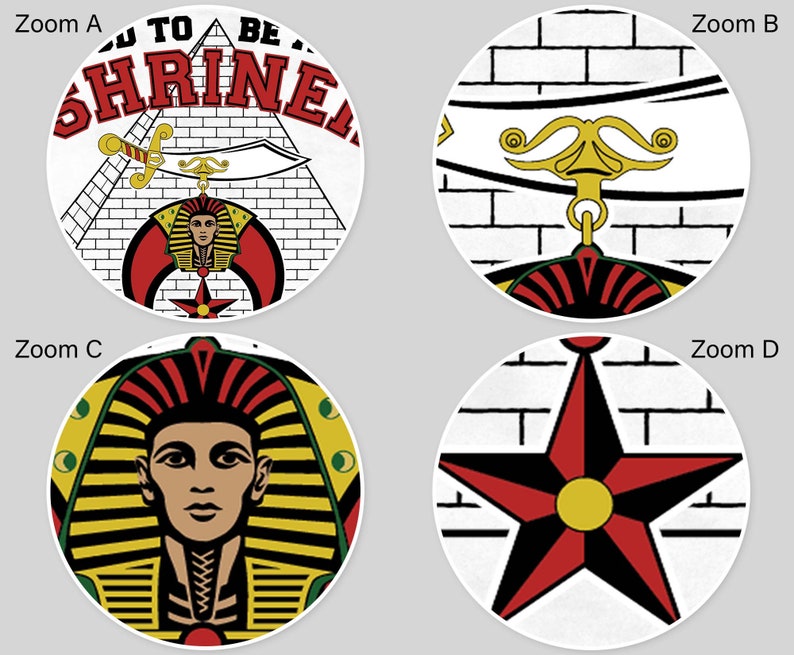 Proud to Be A Shriner Logo Symbol Masonic Pharaoh Nobles Shrine Art ...