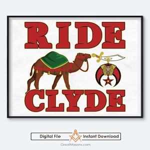 Noble Shriner Ride Clyde Camel Symbol King of Desert Shriners ...