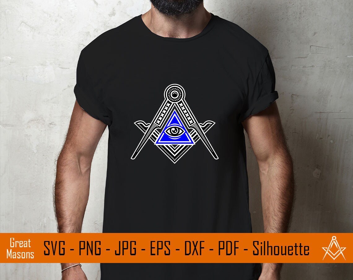 Square and Compasses All Seeing Eye SVG File - Great Masons Design *SVG ...