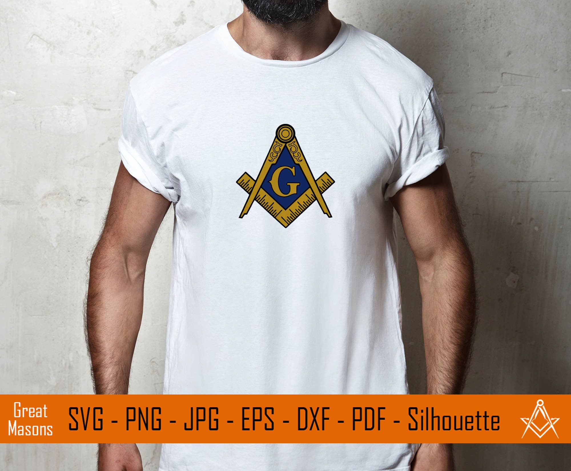 Freemasons Square and Compasses Symbol SVG File - Great Masons Design ...