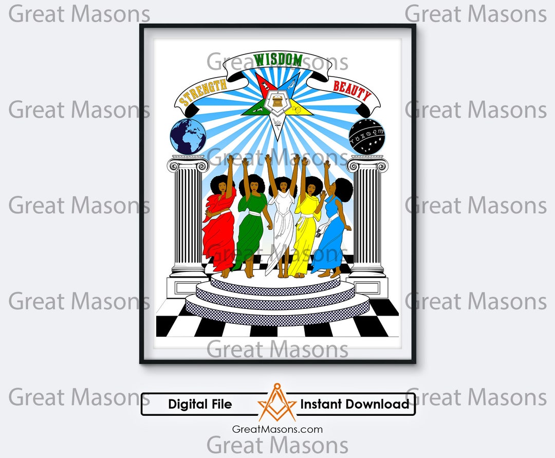 OES Sisters Strength Wisdom Beauty FATAL Order of the Eastern Star ...