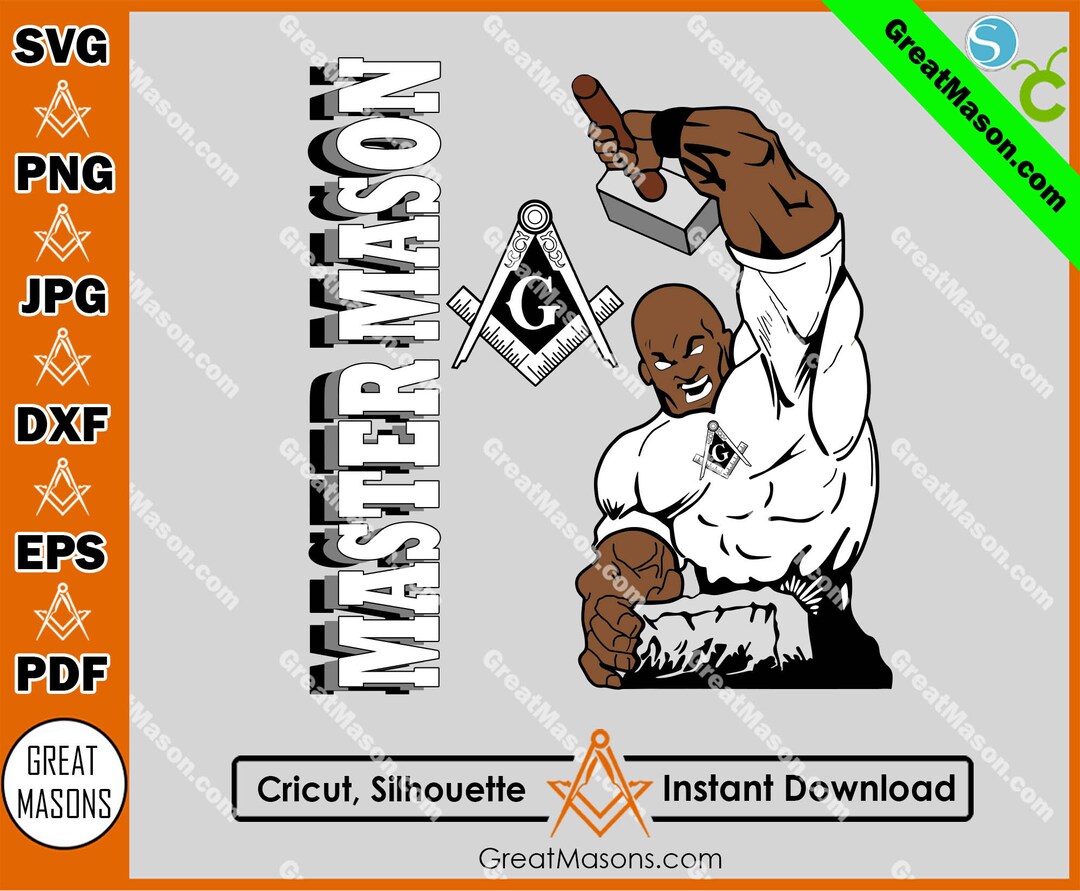 MASTER MASON With Hammer Masonic Digital File - Great Masons Design ...
