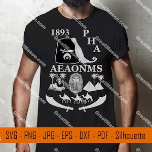 Nobles Mystic Shrine PHA 1893 AEAONMS Pharaoh Camel Desert Shriners ...