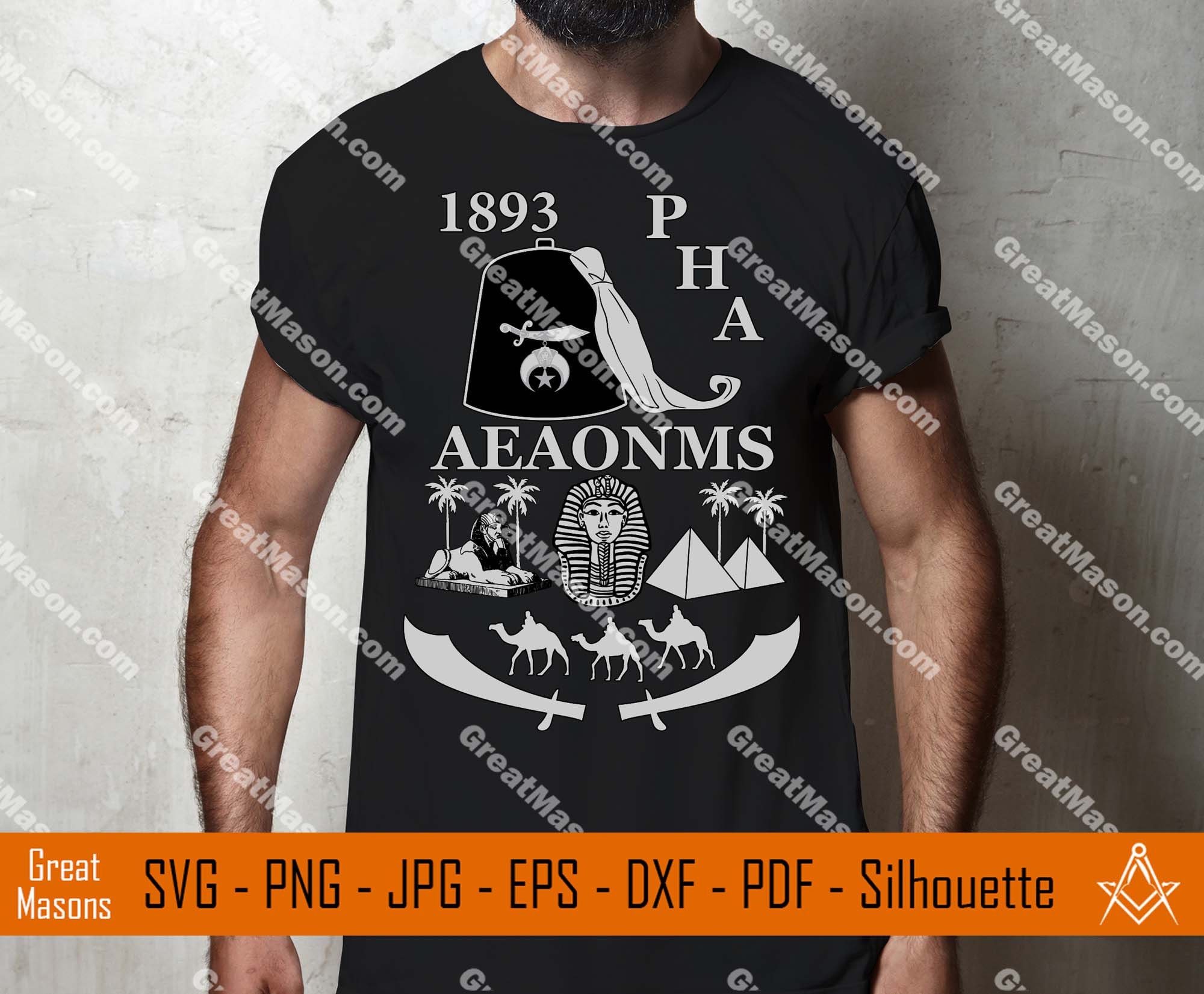 Nobles Mystic Shrine PHA 1893 AEAONMS Pharaoh Camel Desert - Etsy