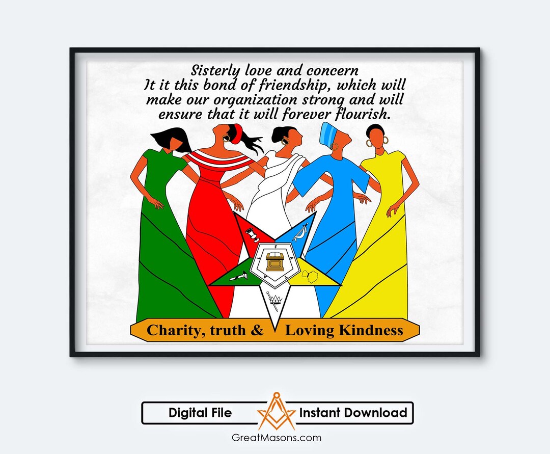 OES Sisters Charity Truth & Loving Kindness FATAL Order of the Eastern ...