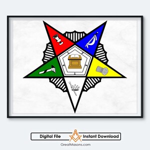 OES Star FATAL Logo Symbols Order of the Eastern Star Sisterhood ...