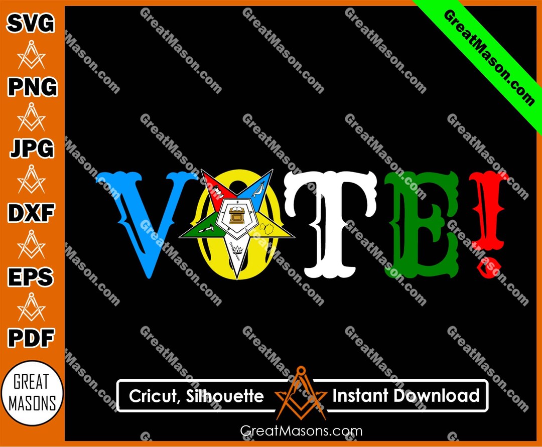 OES VOTE Sisters FATAL Order of the Eastern Star - Great Masons *svg ...