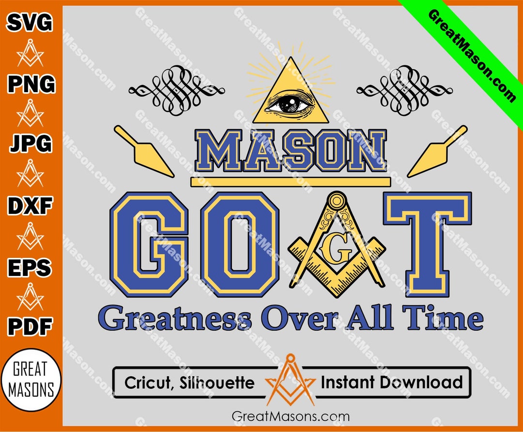 Mason Goat Rider Greatness Over All Time Freemasons - Great Masons *SVG ...