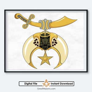 Daughters of Sphinx Shriner Logo Symbol Masonic Pharaoh Nobles Shrine ...