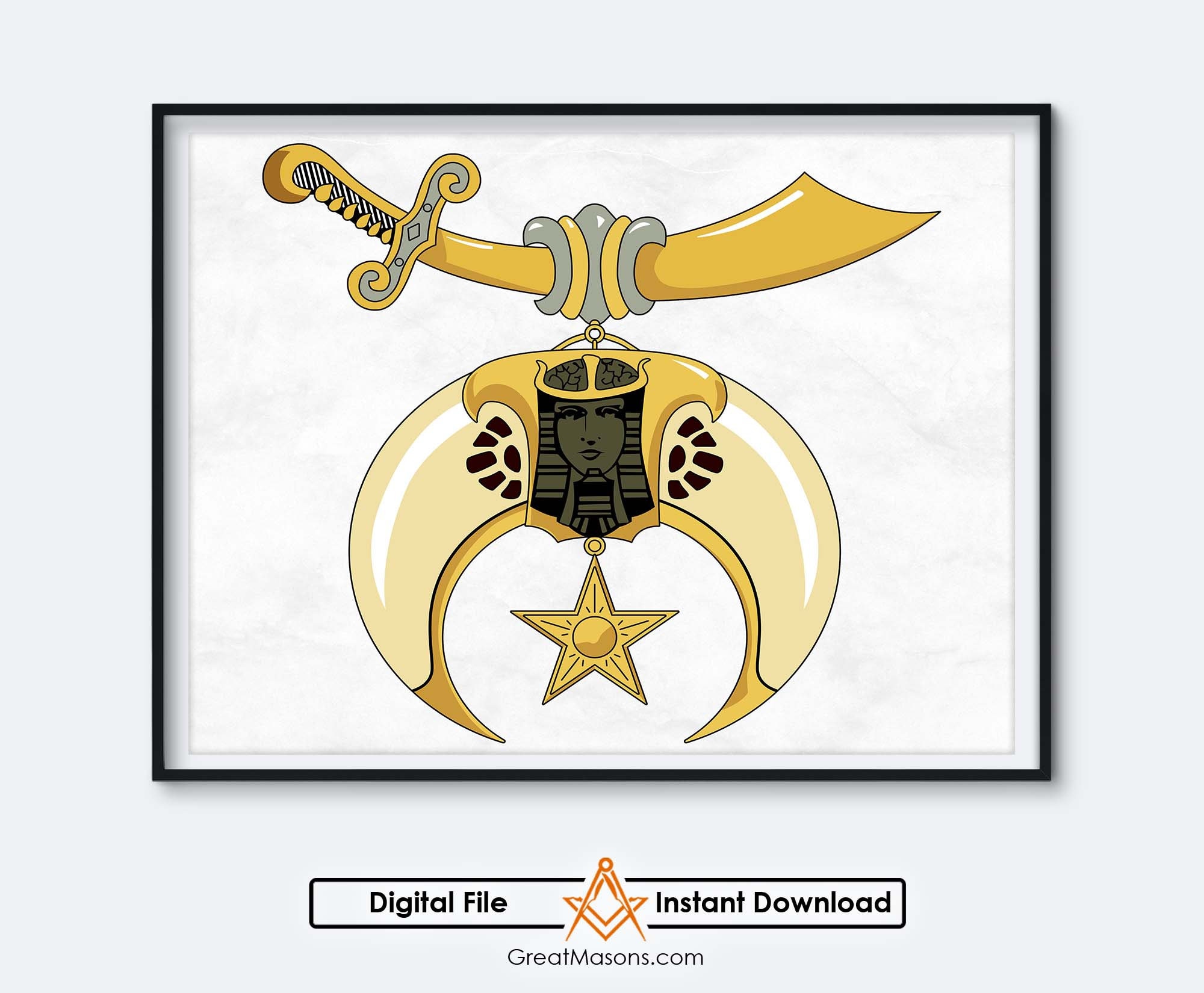 Daughters of Sphinx Shriner Logo Symbol Masonic Pharaoh Nobles - Etsy