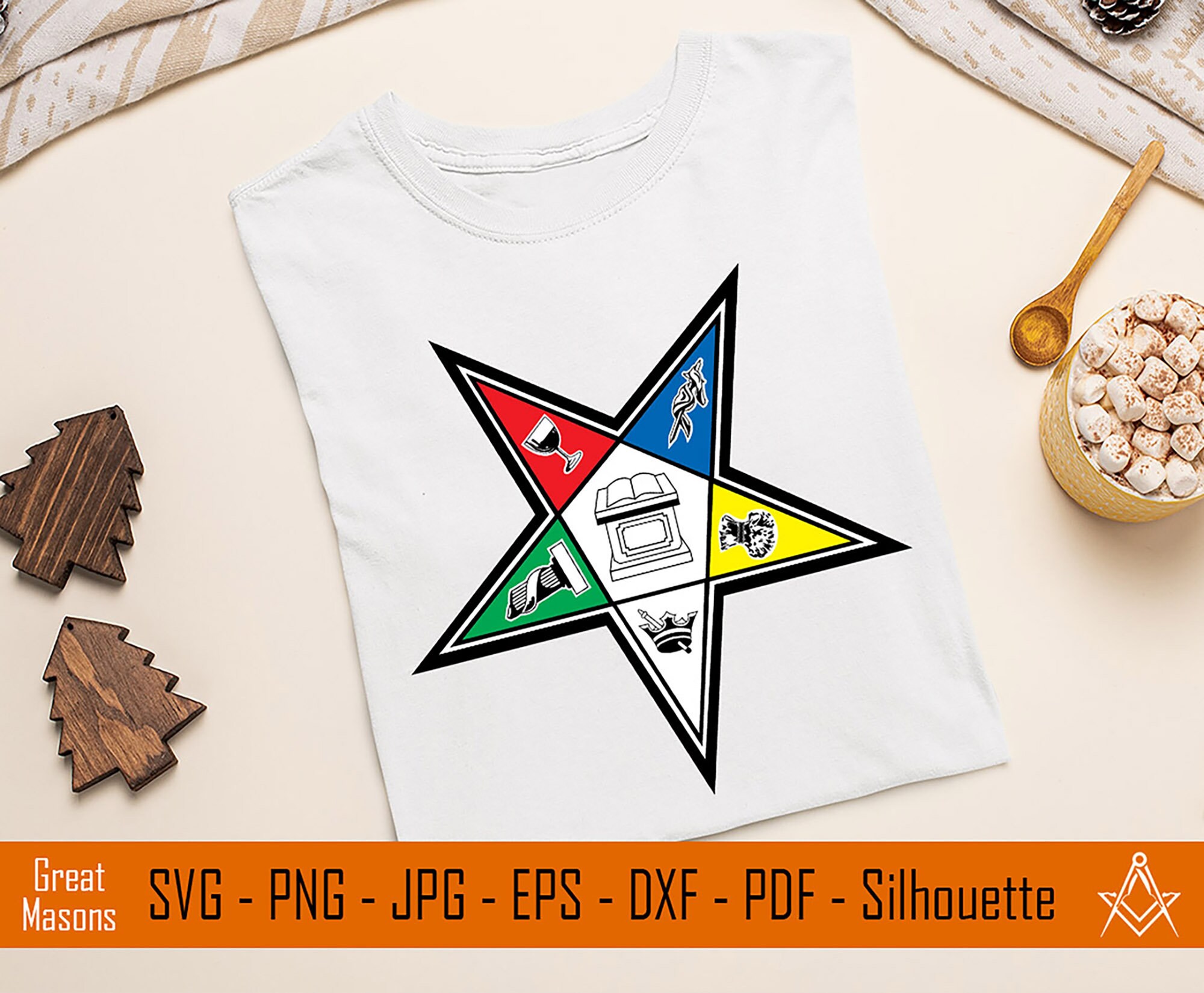 OES Star FATAL Logo Symbols Order of the Eastern Star Sisterhood ...
