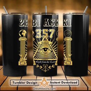 Mason 2B1ASK1 357 Light From the East Freemason 20oz 30oz Skinny ...