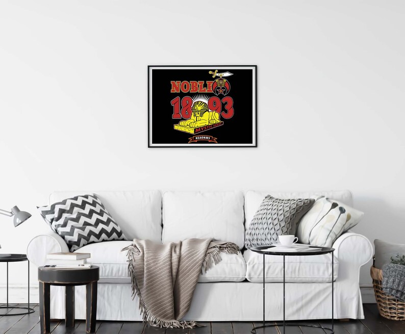 Nobles Mystic Shrine Sphinx 1893 AEAONMS Shriner Scimitar Crescent and ...