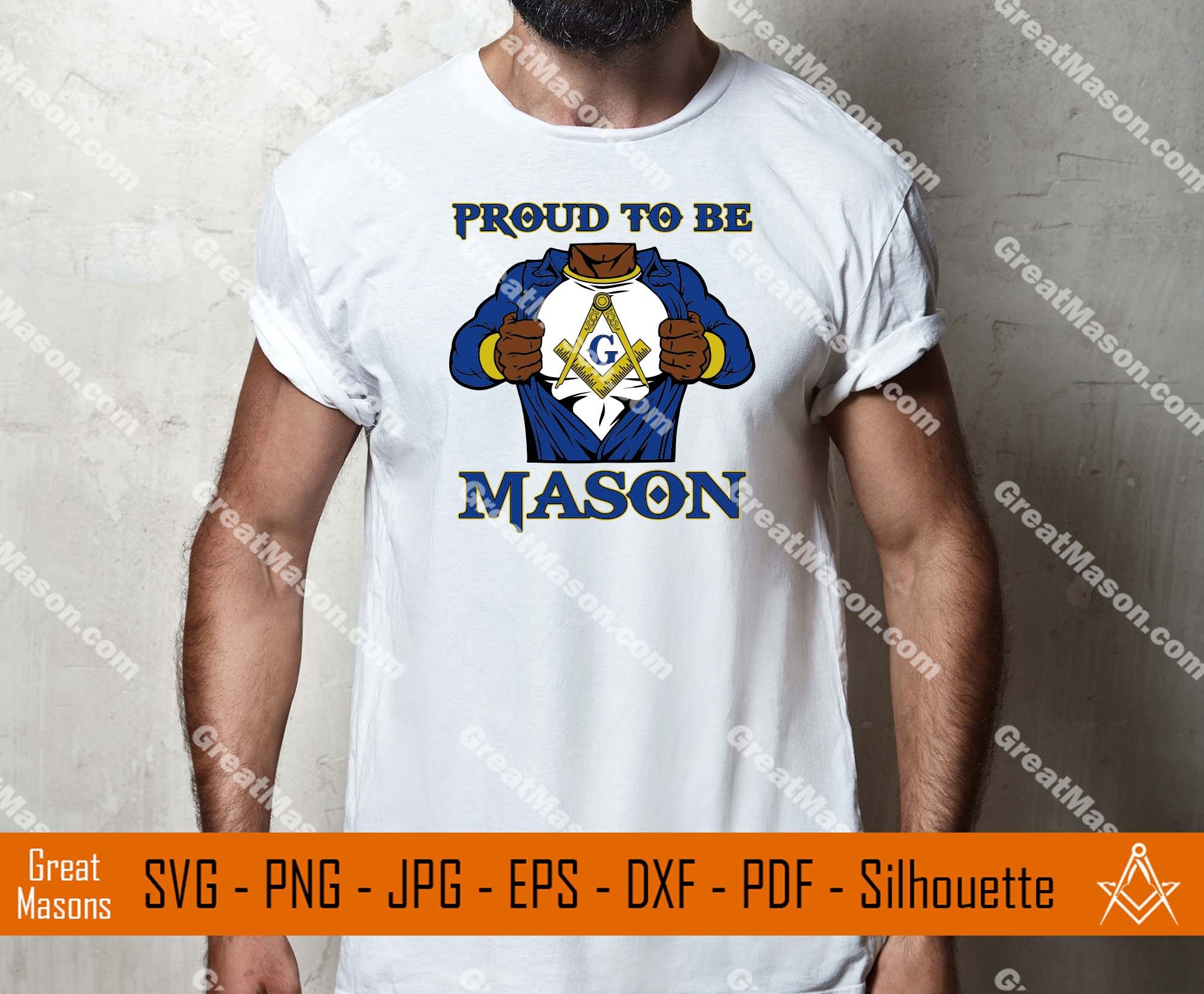 Proud to Be A Mason Super Mason Tear Shirt off Great - Etsy