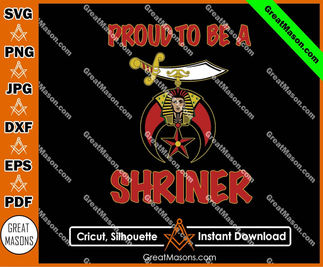 Proud to Be A Shriner Logo Symbol Masonic Pharaoh Nobles Shrine ...