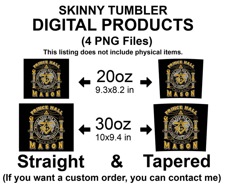 Prince Hall Mason Making Good Men Better Freemason 20oz 30oz - Etsy