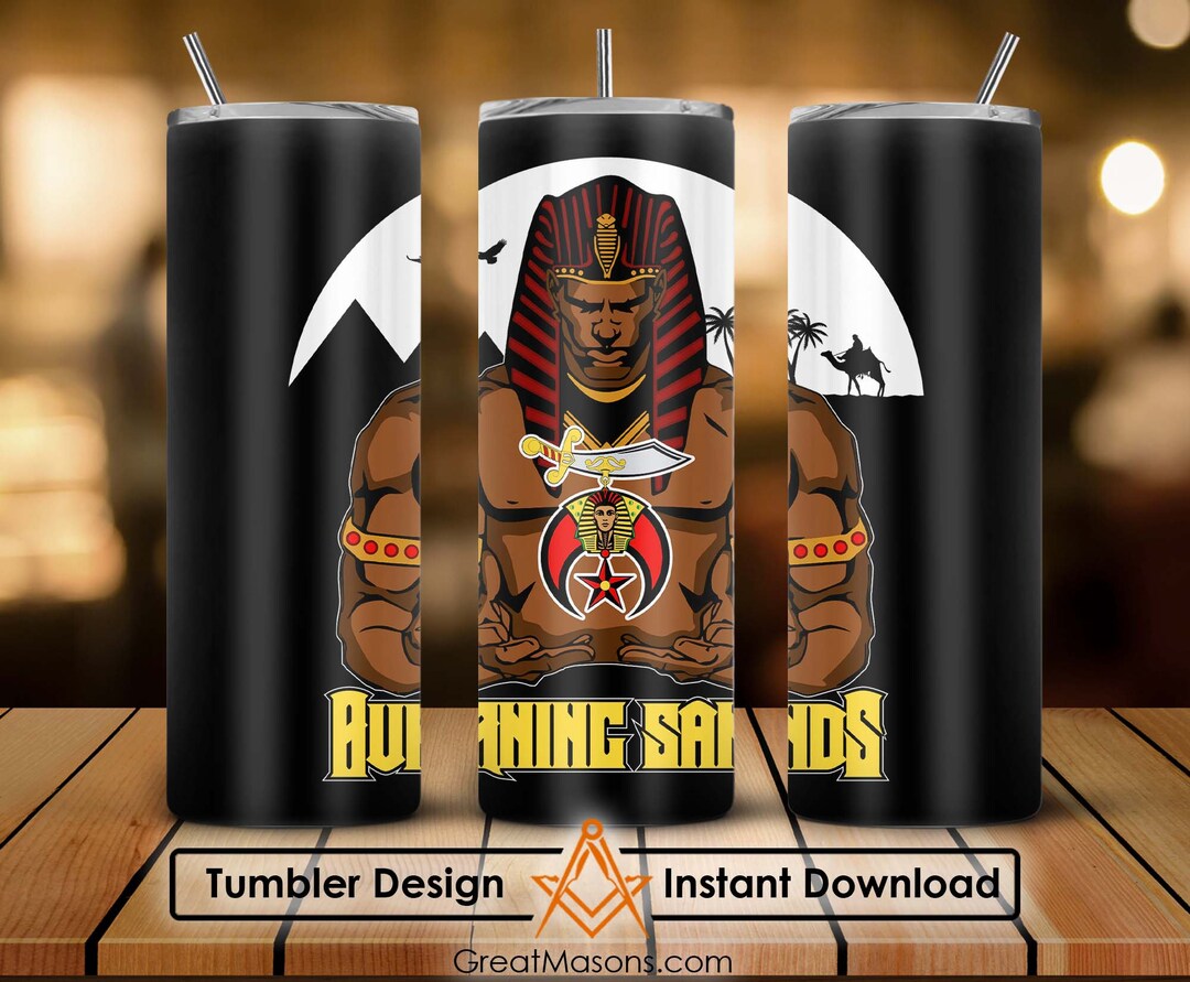 Noble Shriner Pharaoh Burning Sands King of the Desert Shrine Art 20oz ...