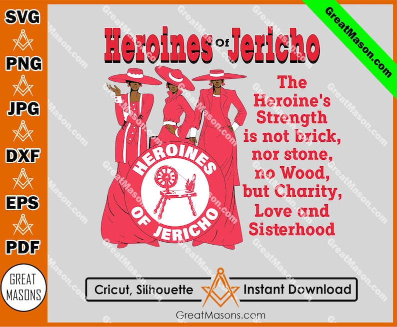 Heroines of Jericho Sisters Royal Arch Masons Family OES HOJ - Etsy