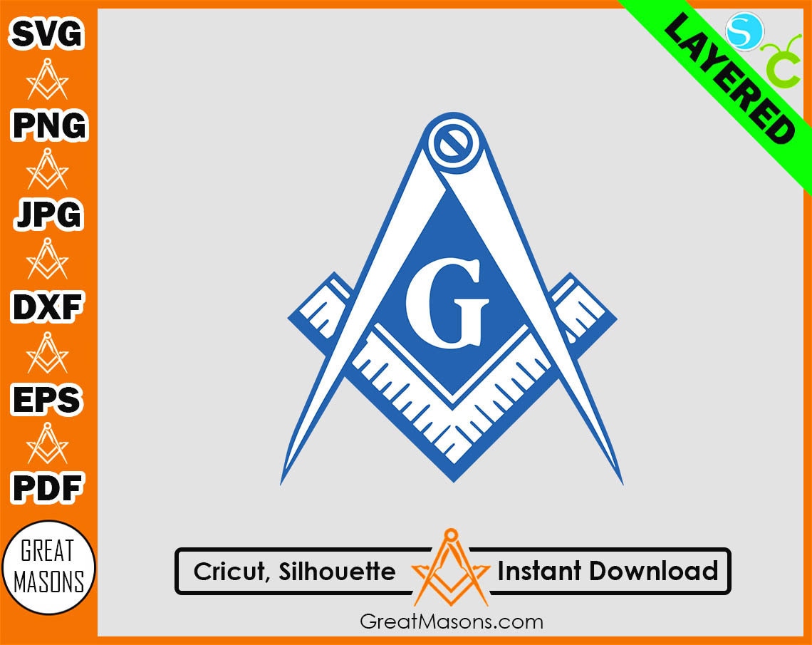 Square and Compasses Mason SVG File Great Masons Design | Etsy