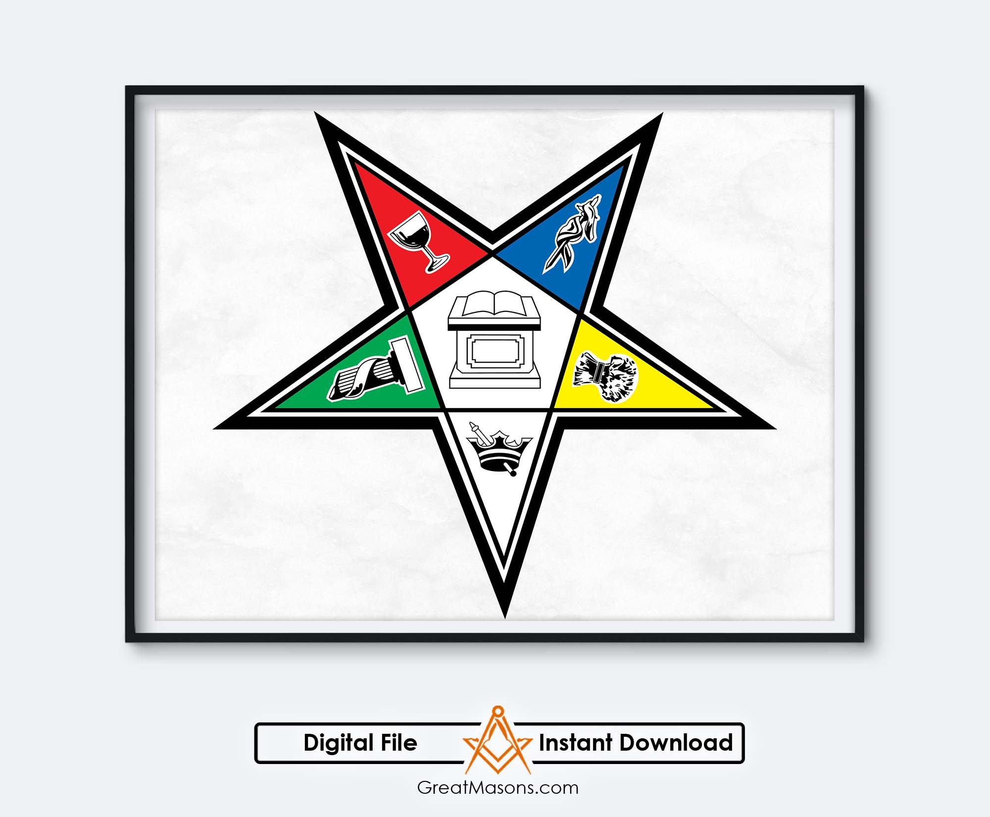 OES Star FATAL Logo Symbols Order of the Eastern Star - Etsy