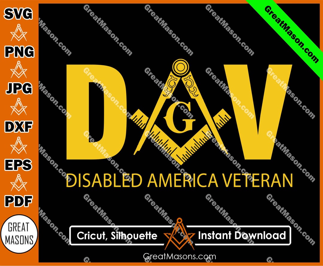 Masonic Disable America Veterans DAV Freemasons - Great Masons *SVG ...