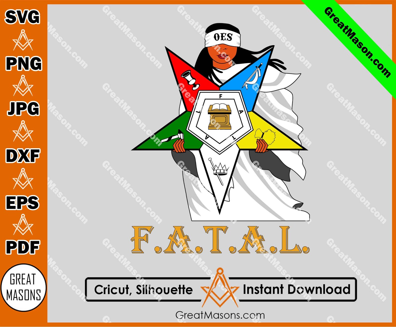 OES FATAL Sister Eyes Mask Order of the Eastern Star - Etsy