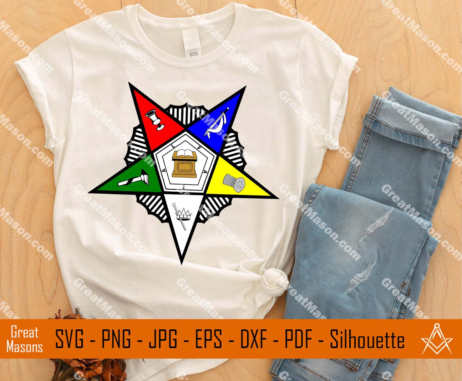 OES Star FATAL Logo Symbols Order of the Eastern Star - Etsy