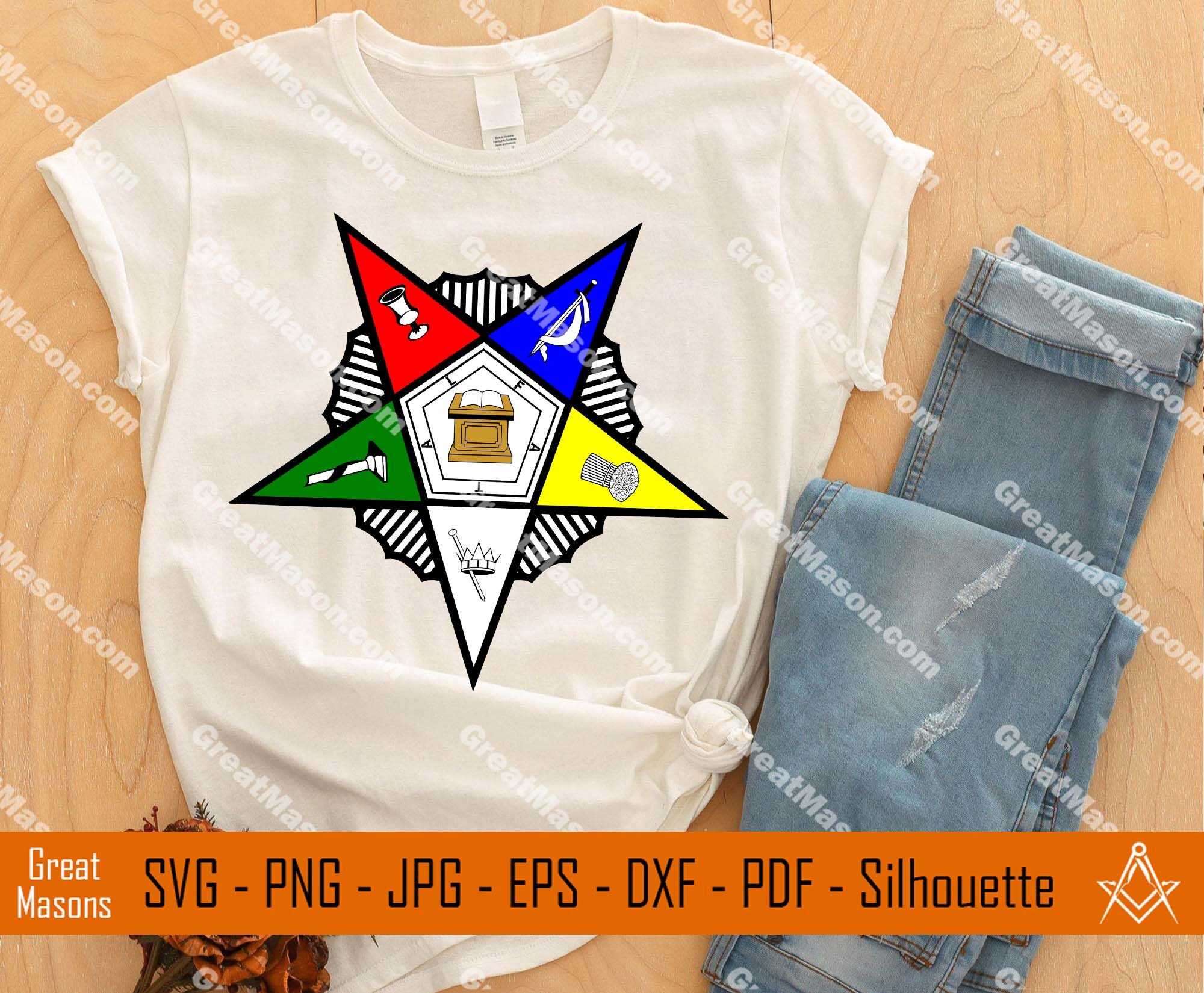 OES Star FATAL Logo Symbols Order of the Eastern Star - Etsy