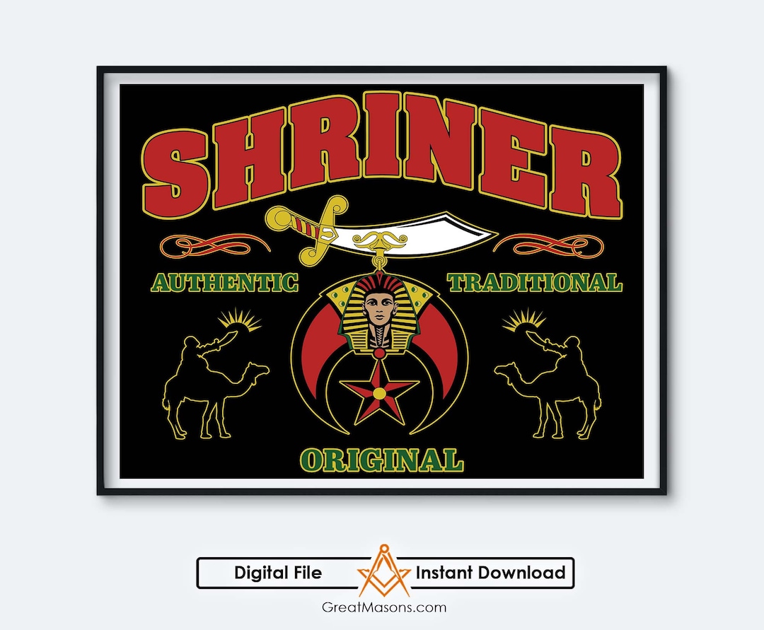 Shriner Noble Authentic Traditional Original for Life Scimitar Crescent ...