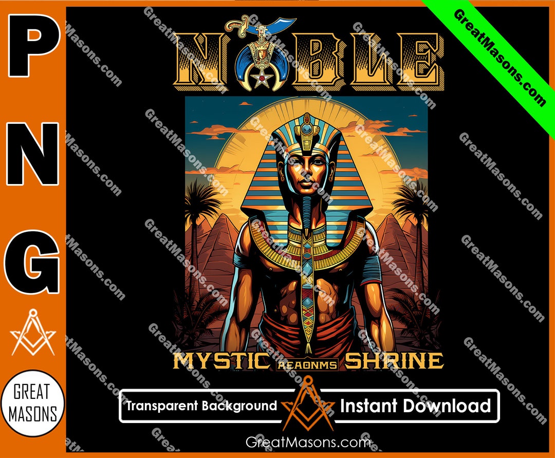 Noble Mystic Shriner Egyptian Pharaoh King of the Desert Pyramids ...