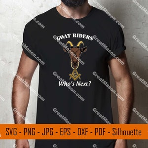 Goat Rider Masonic Necklace Digital File - Great Masons *SVG, Png, Eps ...