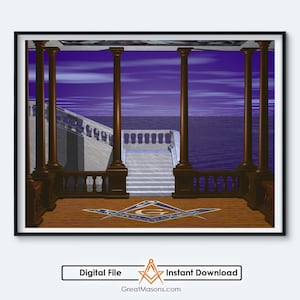 Masonic Degrees the Steps Master Mason Masonic Square & Compasses 3D ...