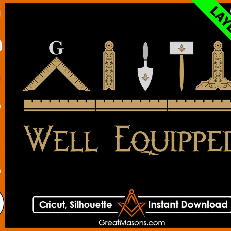 Masonic Working Tools Svg - Etsy