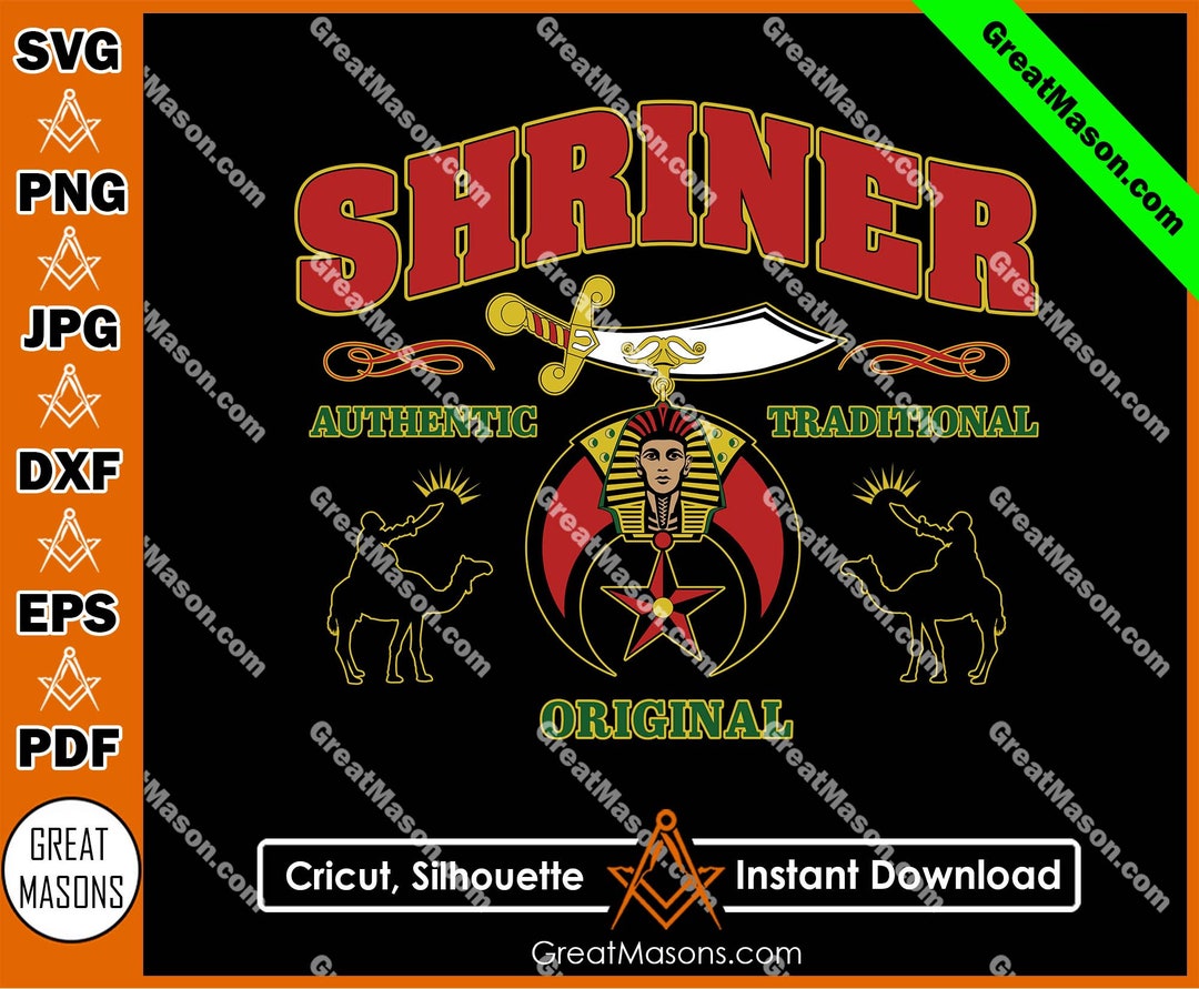 Shriner Noble Authentic Traditional Original for Life Scimitar Crescent ...