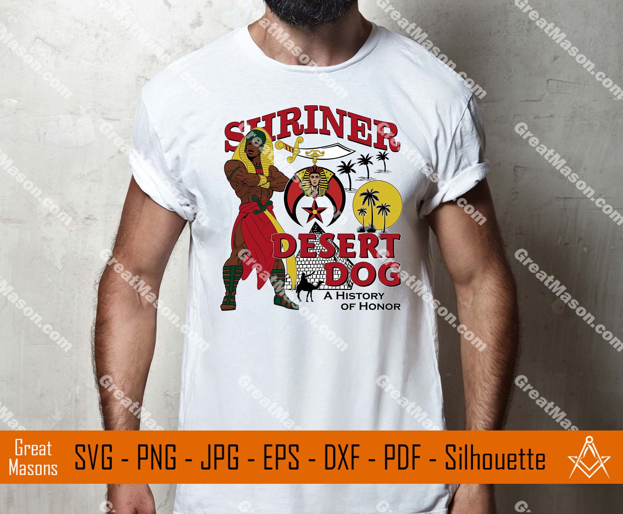 Shriner Noble Pharaoh With Swords King of the Desert Dog - Etsy