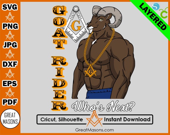 Goat Rider Masonic Necklace Digital File Great Masons SVG - Etsy