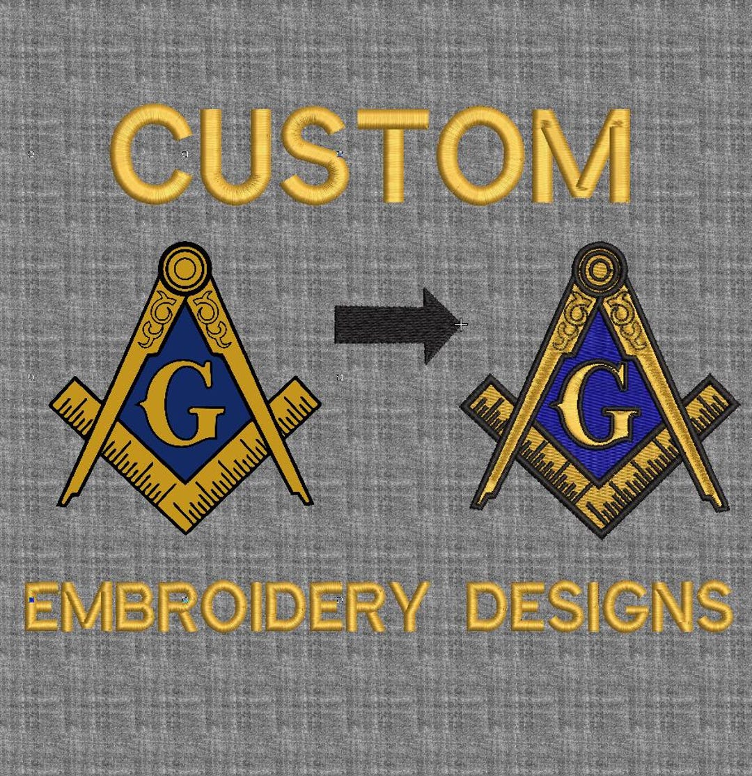 Custom Designs Embroidery, Custom Mason Embroidery, Custom Logo ...
