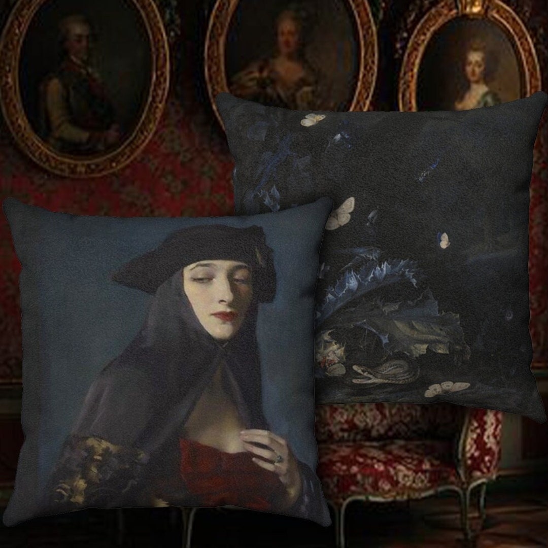 Unmasked Victorian Lady Pillow Cover - Etsy
