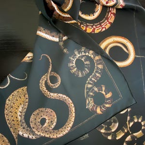 Antique Serpents Print Scarf - Etsy